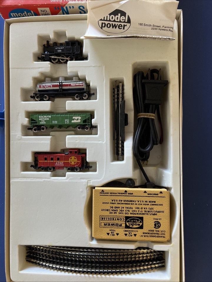 TYCO Model Power Shifty Sam N Scale Golden Spike Electric Train Set ...