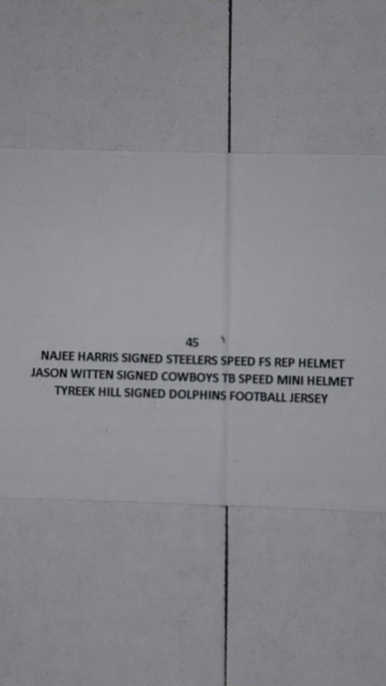 NAJEE HARRIS SIGNED AUTO PITTSBURGH STEELERS SPEED Full SIzed Helmet ...