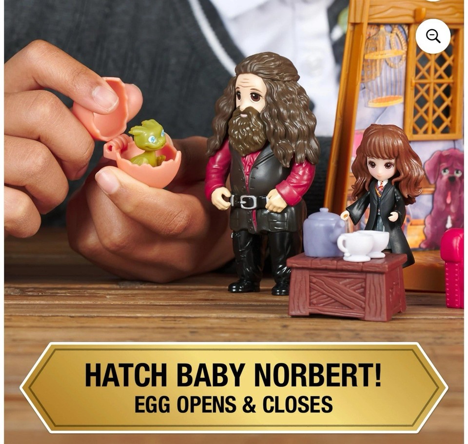 Wizarding World Harry Potter, Magical Minis Hagrid’s Hut Playset with 2 ...