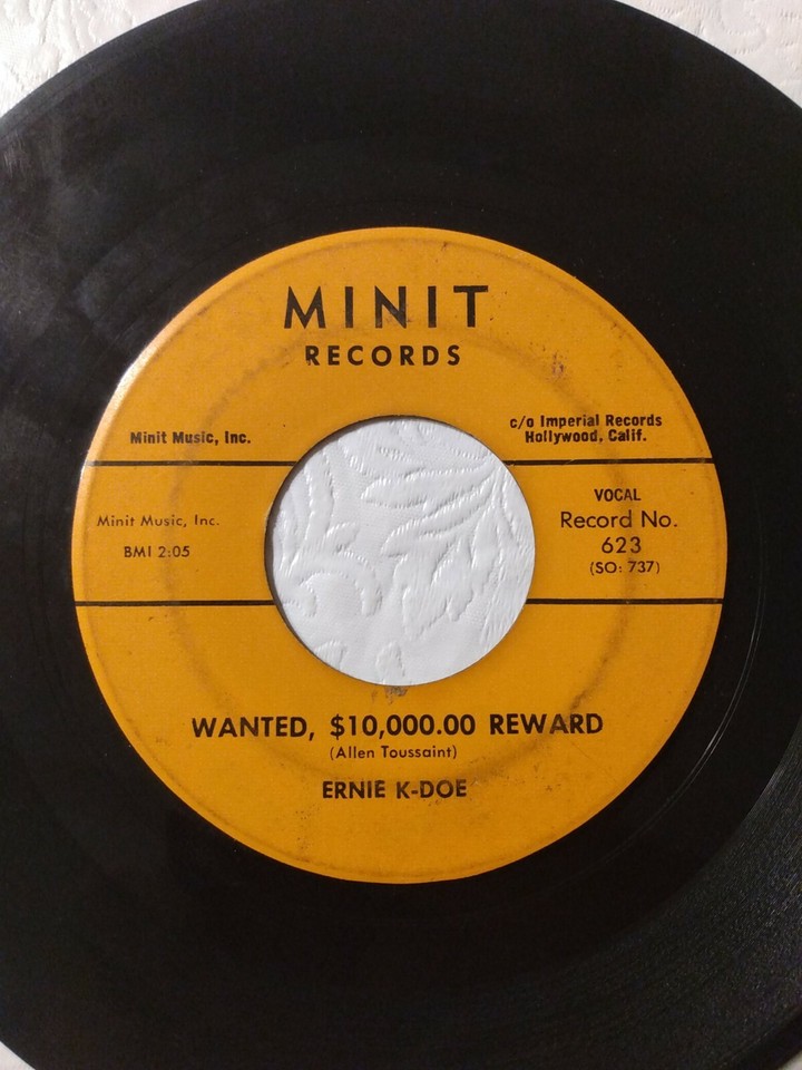 Rare Minit RECORD 45 rpm ERNIE K-DOE/MOTHER -IN-LAW 10000 Wanted EX | eBay