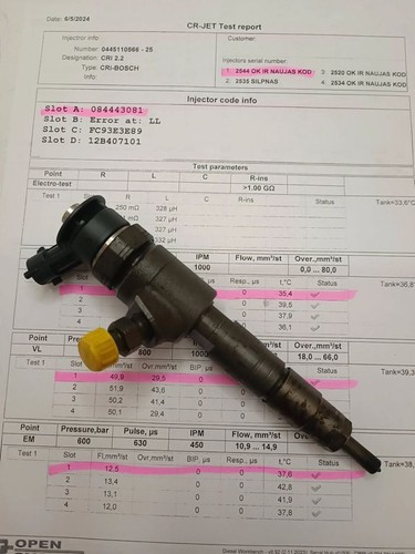 Citroen C4 Grand Picasso 2017 Diesel fuel injector 0445110566 73kW ...