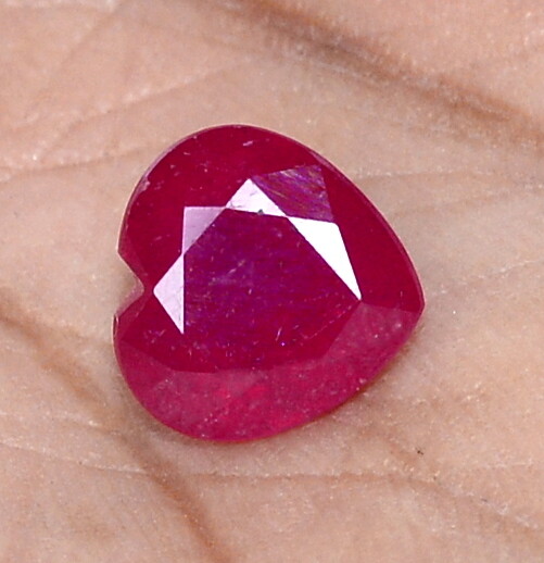 Natural Ruby Heart Shape Cut 8x8 mm 2.54 Cts Deep Red Shade Loose ...