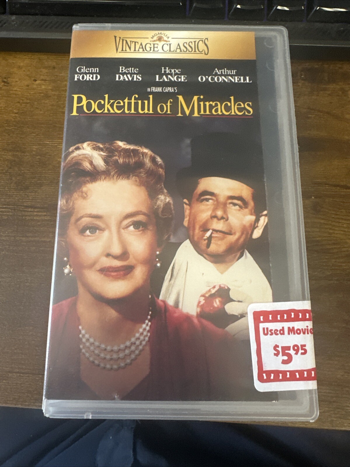 Pocketful of Miracles (VHS, 1997, Vintage Classics, CUTBOX) Glenn Ford ...