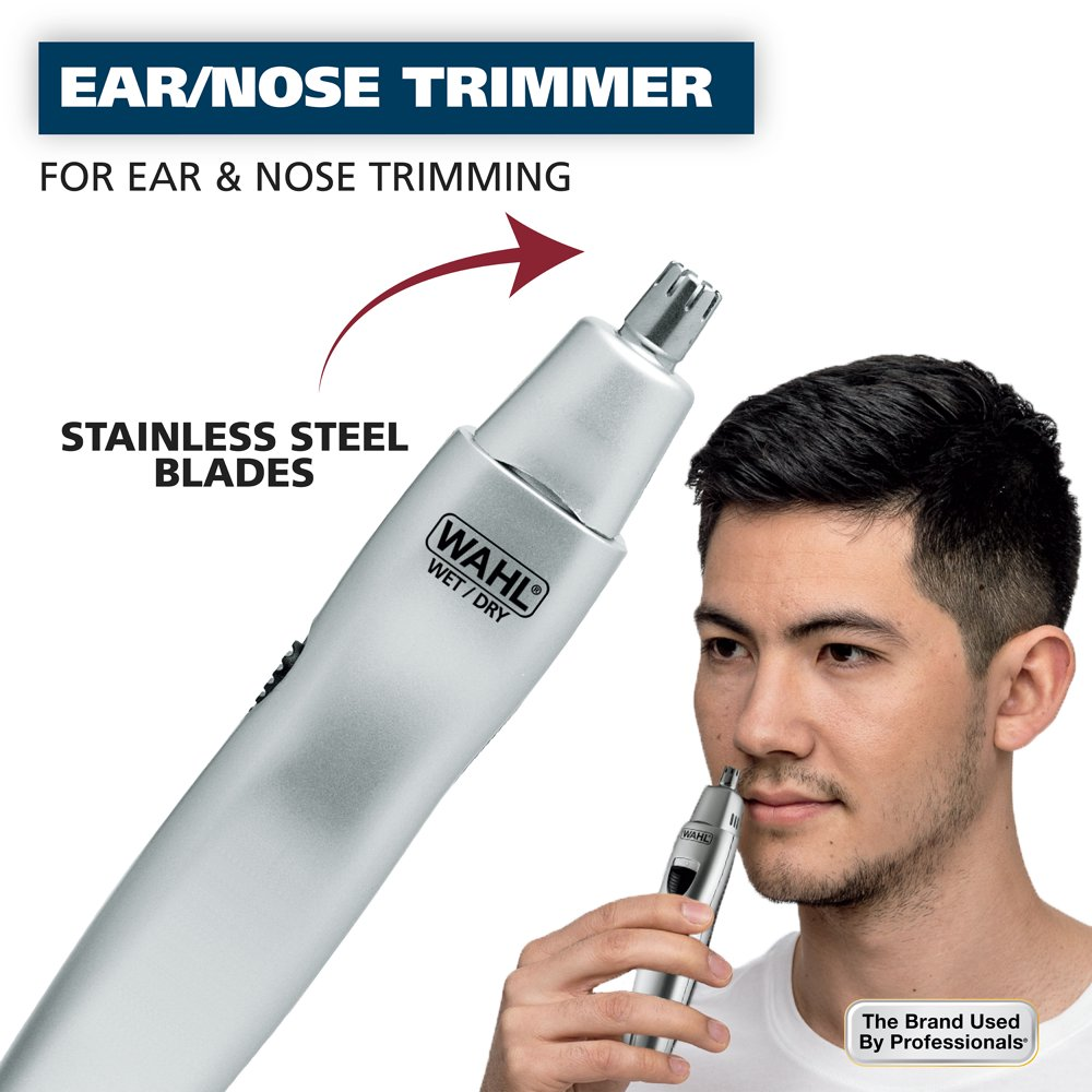 3-In-1 Personal Trimmer Clipper - Ear, Nose & Brow Wet/Dry Hygienic ...