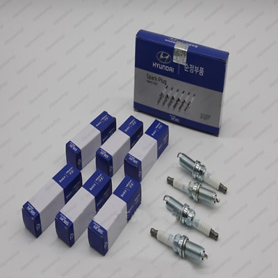 18840 11051 Genuine OEM Spark Plugs (Pack of 6) For Hyundai 2007 2009 ...
