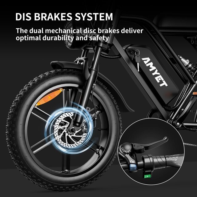 AMYET G60 1500W Dual Suspension Fat Tire AllTerrain Electric Bicycle ...