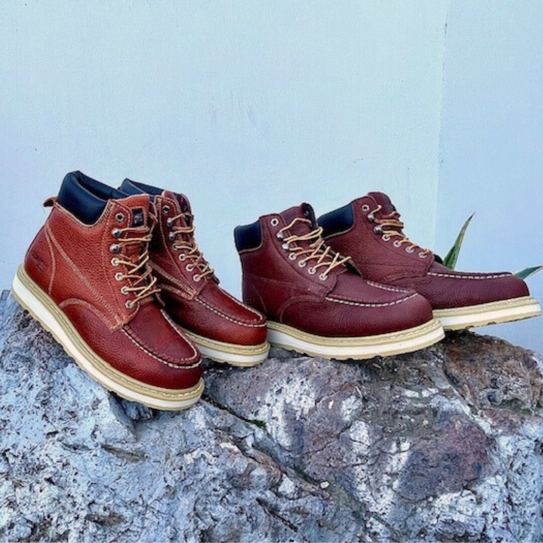 HM347 Men's Comfort Work Boots-Lightweight Work Boot-full grain leather ...