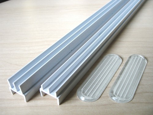Vivarium glass track runners clip on fit 5ft wide viv 18mm thick wood ...