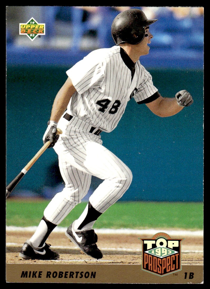 1993 Upper Deck Baseball Card Mike Robertson Chicago White Sox #448 | eBay