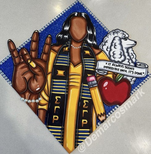 Sigma Gamma Rho 1922 Custom Grad Cap Topper CLASS OF 2024 | eBay
