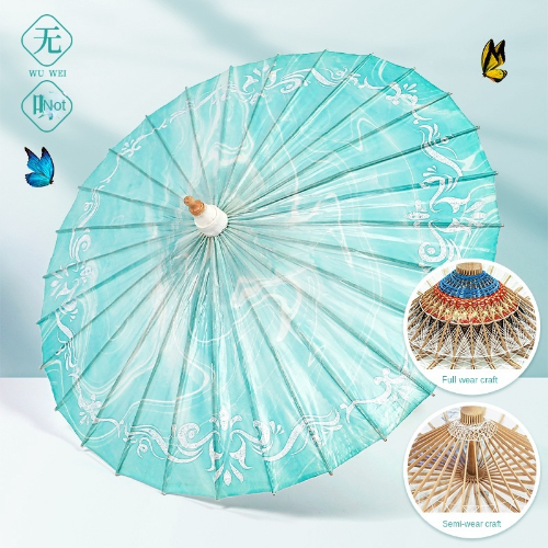 Oil Paper Car Beach Umbrella Shade Props Hanfu Umbrella Handmade Rain ...