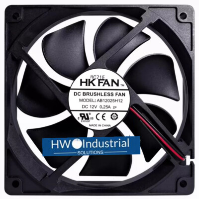 HK FAN AB12025H12 0.25A 12V 12CM 12025 Chassis Power Cooling Fan | eBay