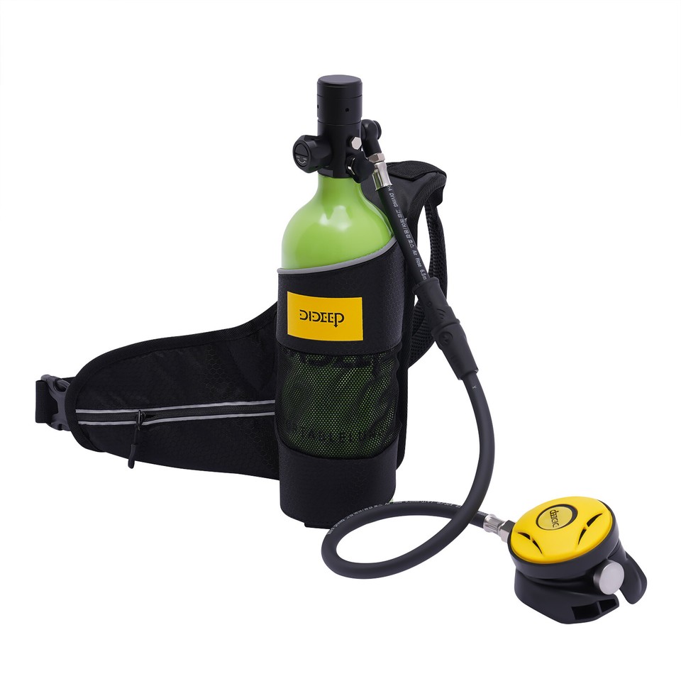 Reusable Mini Scuba Tank Kit 1L Underwater Diving Breath Device Deepest ...