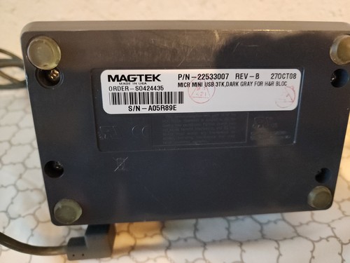 MagTek 22523009 Mini MICR Check Reader with USB Keyboard Emulation ...