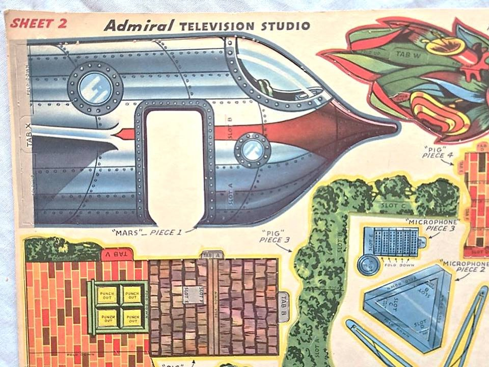 1953 Admiral Television Studio, Walt Disney Peter Pan Script Book Promo ...