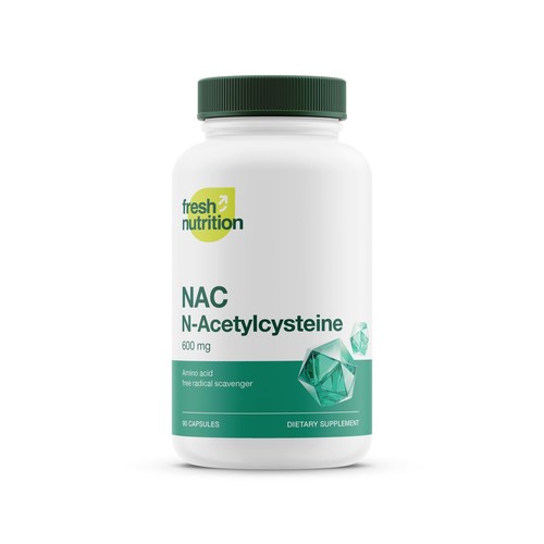NAC Supplement - N Acetyl Cysteine - High Dosage 600mg - Amino Acids ...
