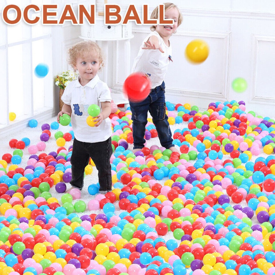 400x Plastic Pit Balls For Child Ball Pits Kids Multi Coloured Toys ...