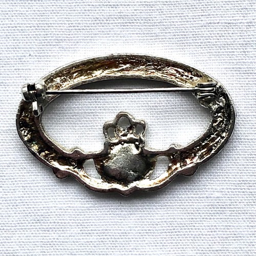 Claddagh Brooch Sash Scarf Lapel Pin Irish Celtic Pride Love Luck ...