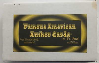 Famous American Author Cards by Dr. Flash - Flashcards Homeschool | eBay