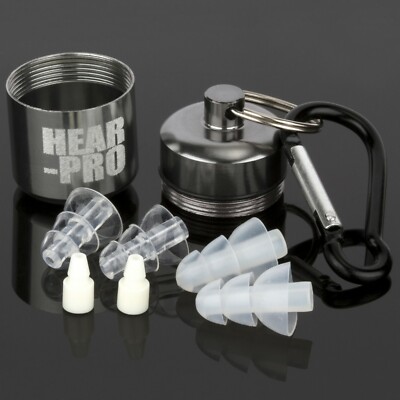 SONIC HEARING PROTECTION SILICONE EAR PLUGS + CASE DEFENDERS SHOOTING ...