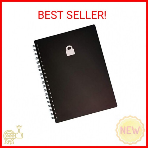 Nokingo Spiral Password Book with Tabs - 5x7 inch Password Organizer ...