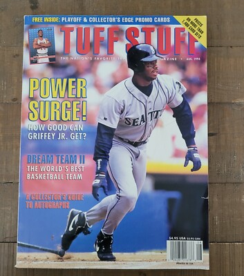 August 1994 Tuff Stuff Magazine with Ken Griffey Jr. SEATTLE MARINERS ...