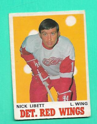 (1) NICK LIBETT 1970-71 O-PEE-CHEE # 158 RED WINGS VG CARD (F0216) | eBay