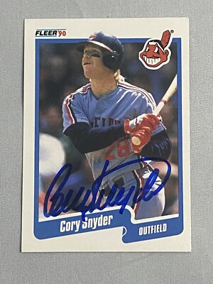 Cory Snyder Signed 1990 Fleer Indians Autograph | eBay