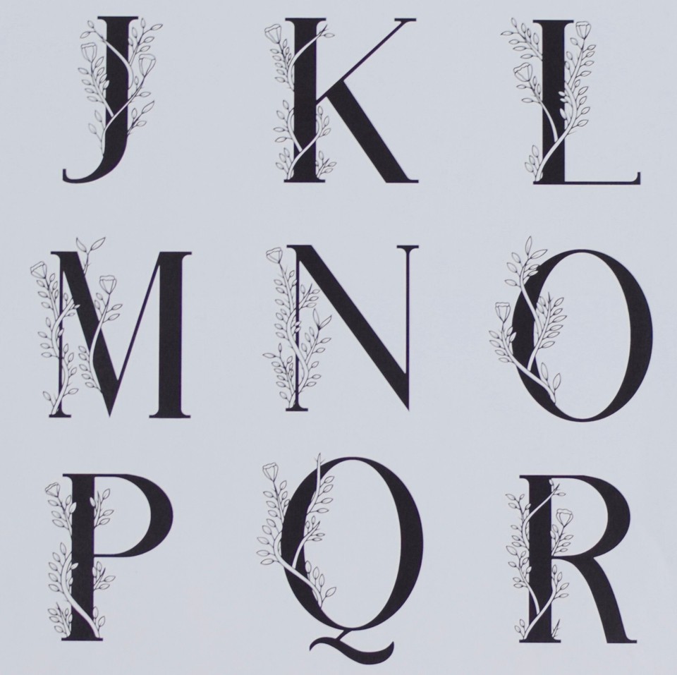 Black Slate Stone Personalised Etched Laser Engraved Monogram 4 ...