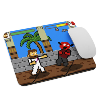 8-bit Jesus Vs Devil One Punch Knock Out Mouse pad | eBay