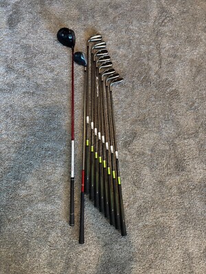 Used set of Taylor Made Irons, Driver, and 3 Wood | eBay