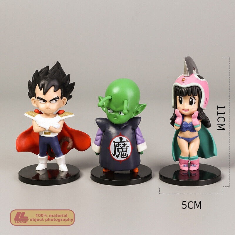 Anime Dragon Ball Z Son Goku Gohan Chichi Vegeta 6Pcs Figure Cake ...