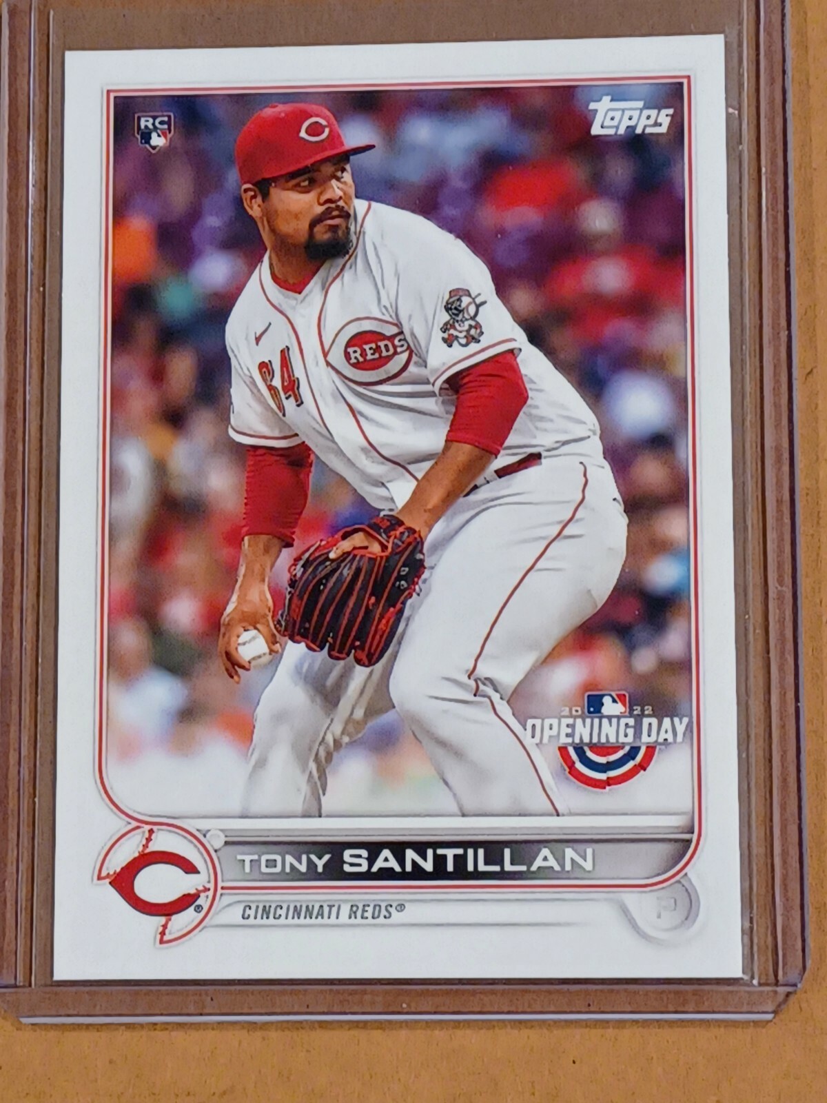2022 Topps Opening Day Tony Santillan Rookie Card Cincinnati Reds #161 ...
