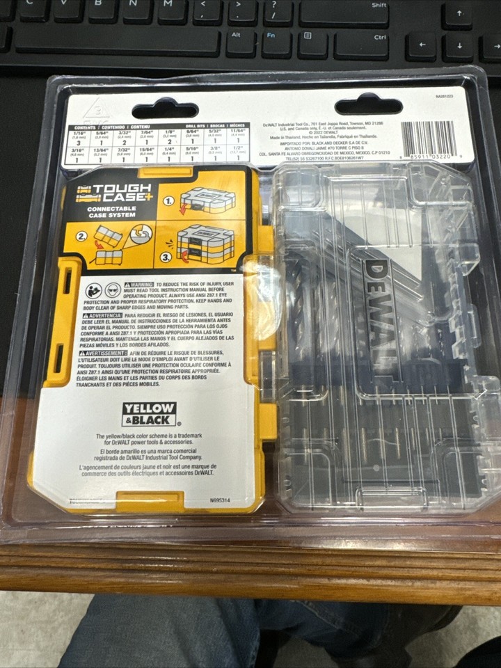 DEWALT Black Oxide Drill Bit Set, 20-Piece (DW1177) Missing 1 (1/8 Bit ...