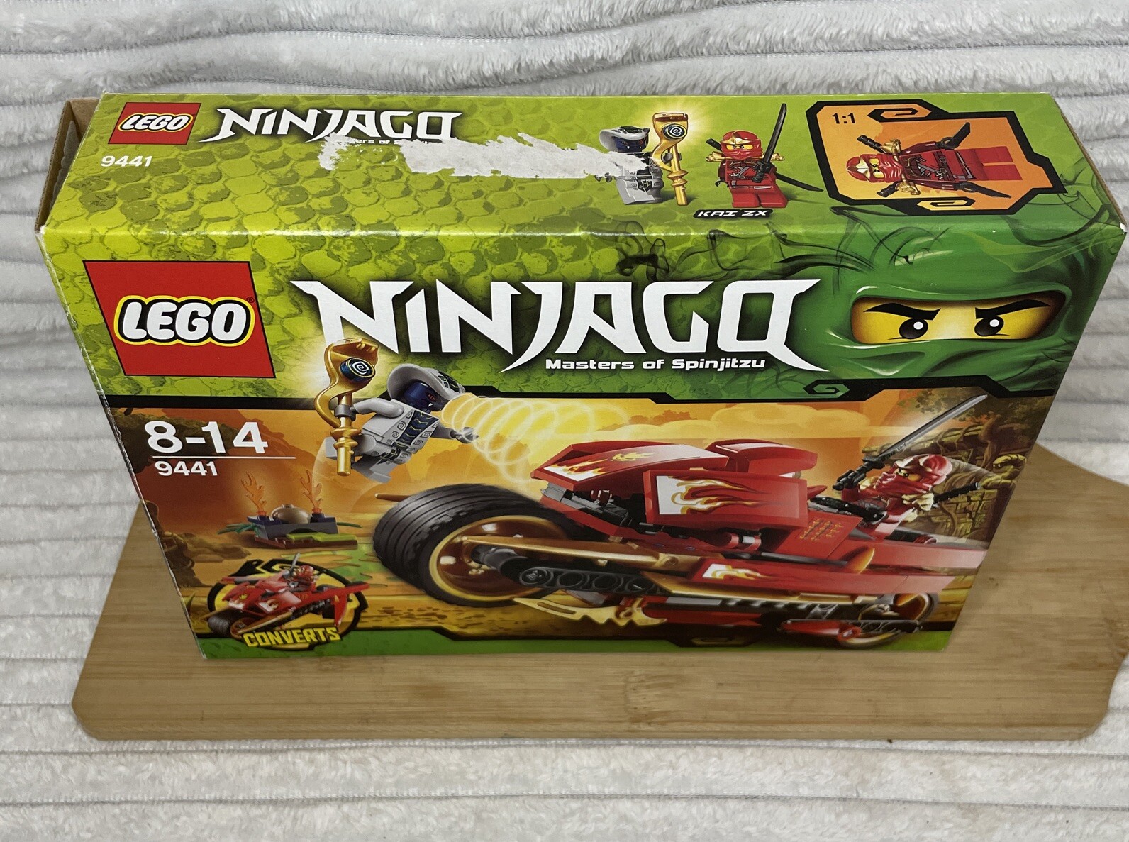 Lego Ninjago 9441 Kai's Blade Cycle 9441 Box & Instructions *Incomplete ...
