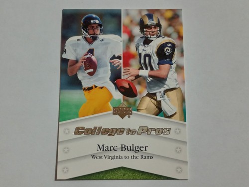 2007 Upper Deck College To The Pros Insert Marc Bulger St Louis Rams | eBay