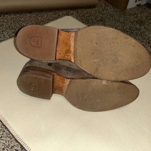 TECOVAS Men's 10.5 EE The Roy Granite Suede Side Zip Western Boots 1013 ...