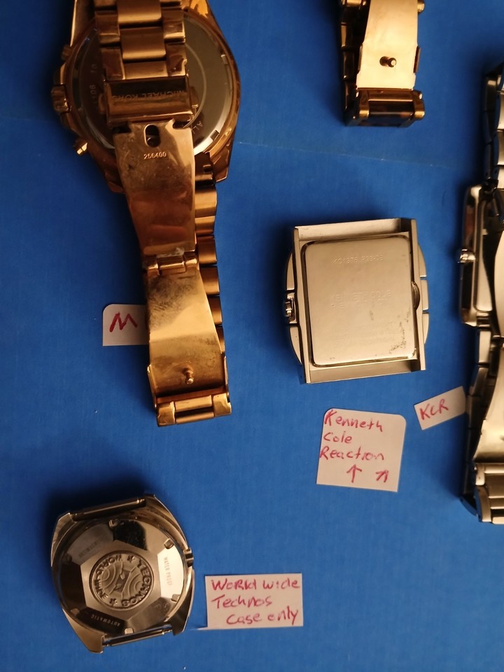 vintage designer watch parts lot Kenneth Cole Michael Kors ESQ Technos ...