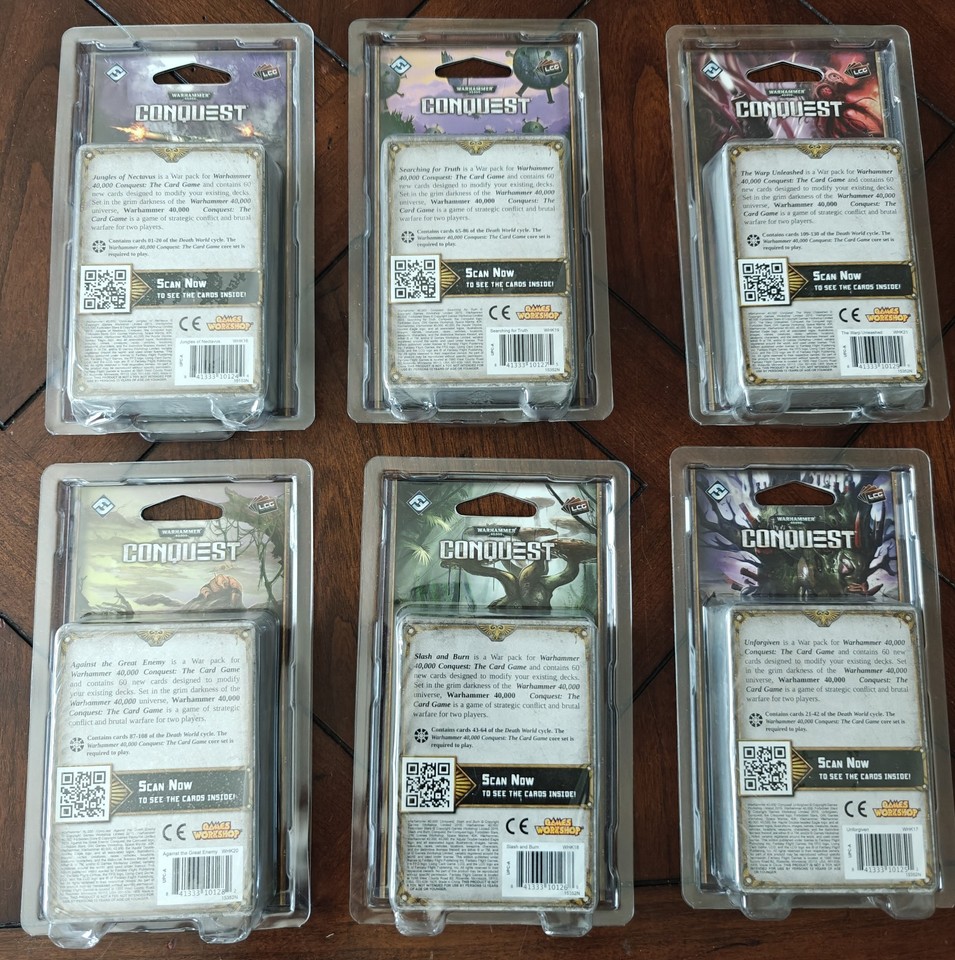 Warhammer 40K Conquest. Death Cycle Complete. RARE New In Shrink 6 War ...