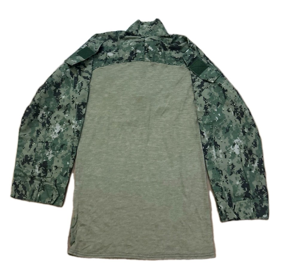 RARE USN Navy Woodland Marpat Frog Combat Shirt Top Medium Regular ...