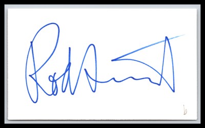 Rod Stewart - Singer & Songwriter - 3x5 Card - Signed | Autograph (b ...