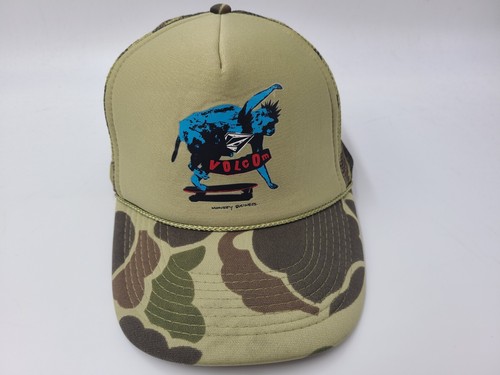 Volcom Monkey Business Camo Mesh Trucker Snapback Hat Cap Skate ...