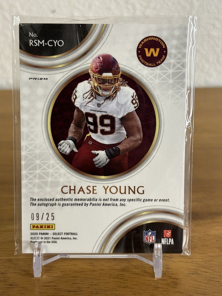 Chase Young 2020 Select Prime Selection Tie Dye Auto RPA /25 RC | eBay