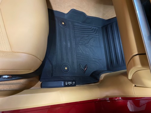 2020 C8 Corvette GM Premium All Weather Floor Liners Black Jake Logo ...