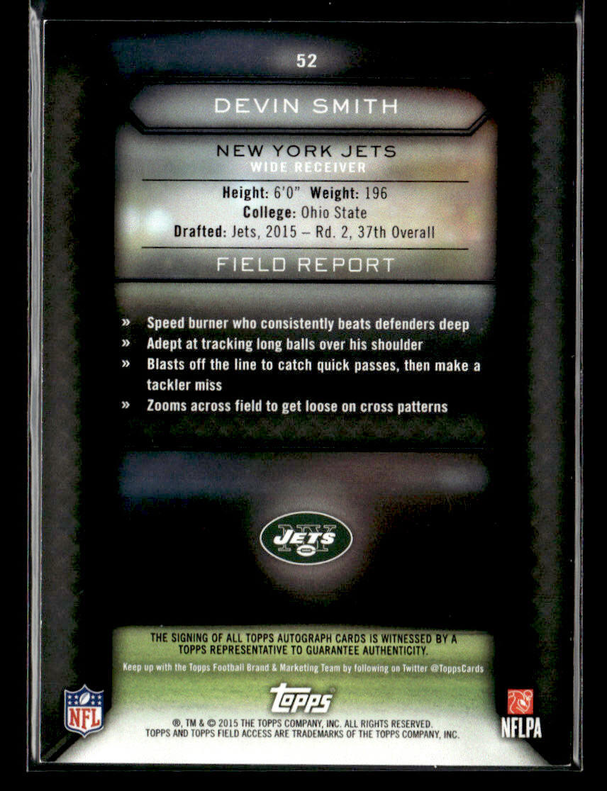 2015 Topps Field Access #52 Devin Smith Autographs | eBay
