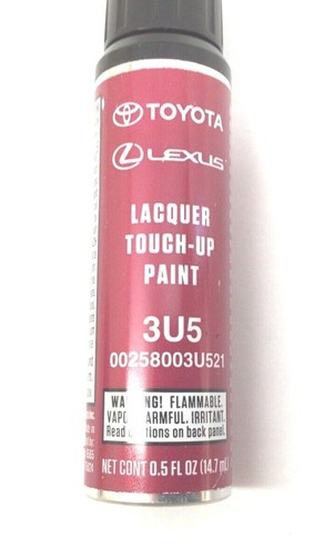 Toyota 3U5 Supersonic Red Touch-up Paint Pen tube Marker | 00258003U521 ...