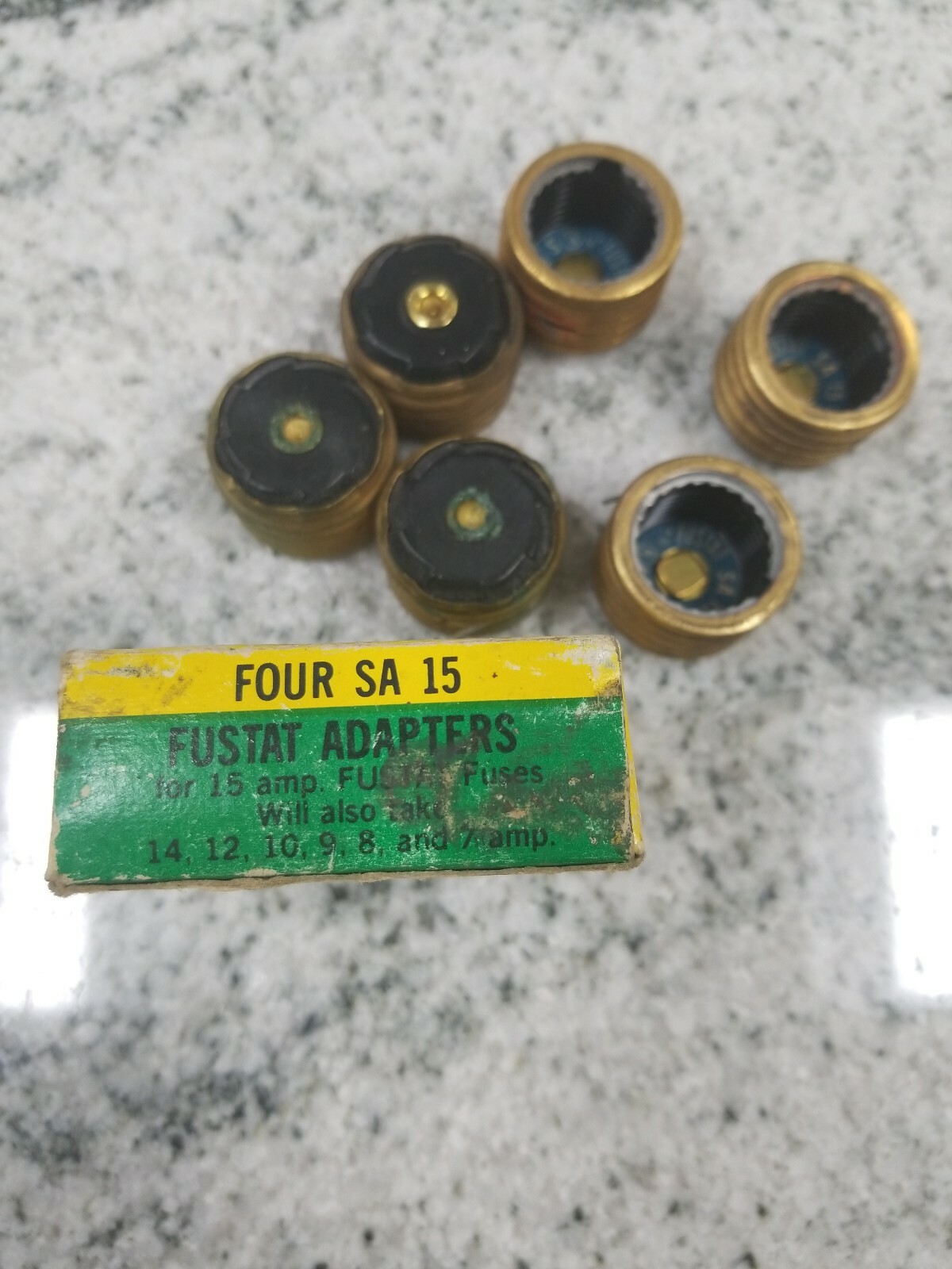 Buss FUSTAT fuse ADAPTERS SA-15, 15AMP , EDISON BASE FUSE HOLDERS ...