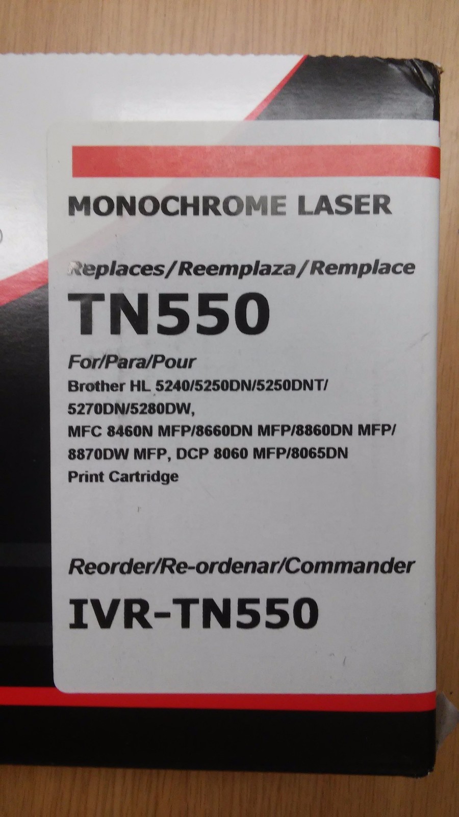 Innovera IVR-TN550 for Brother TN550 Toner - Monochrome Laser - NEW Lot ...