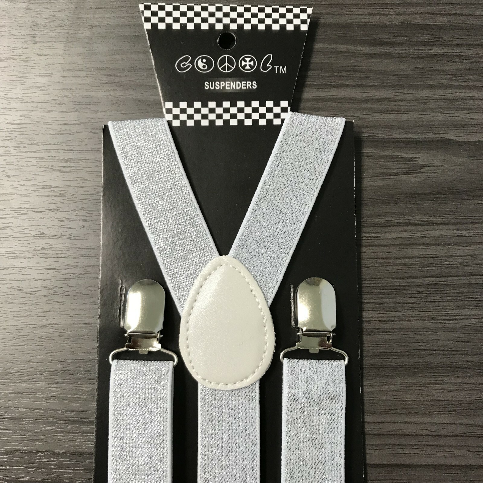 16 Colors Glitter Clip-on Suspenders Elastic Y-Shape for Adult Men ...