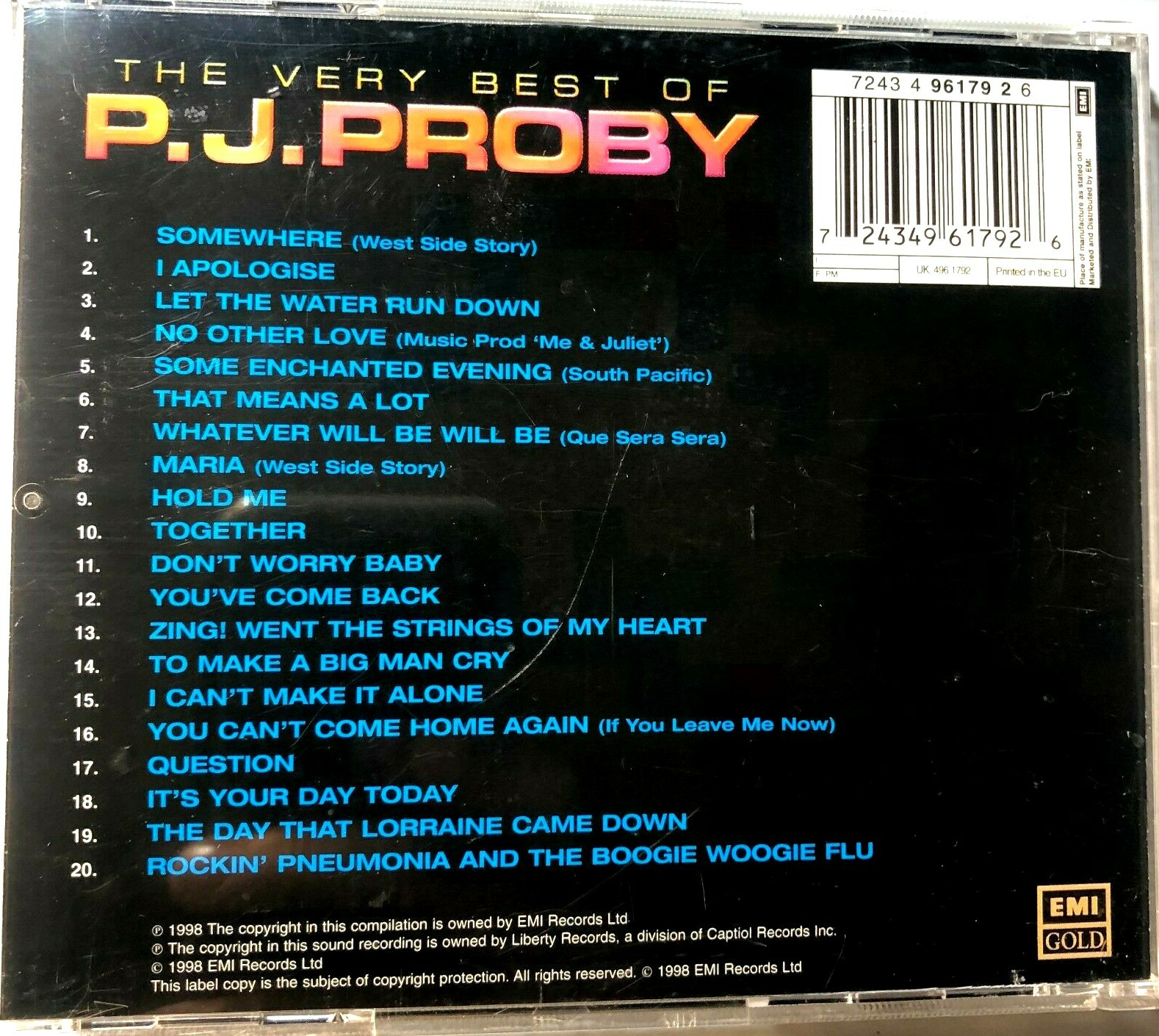 Very Best of by P.J. Proby (CD, 2004) for sale online | eBay